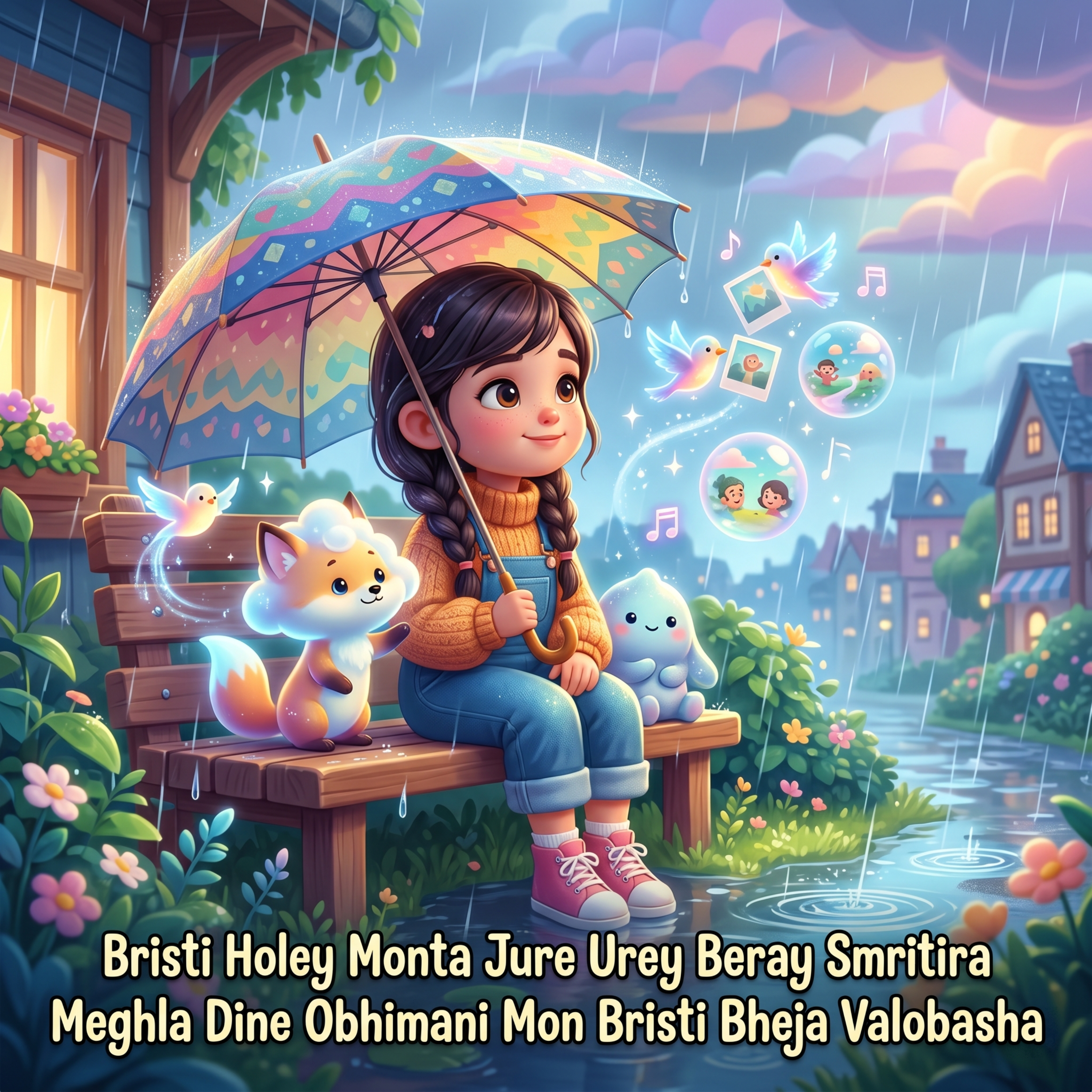 বৃষ্টি হলে মনটা জুড়ে উড়ে বেড়ায় স্মৃতিরা মেঘলা দিনে অভিমানী মন ...